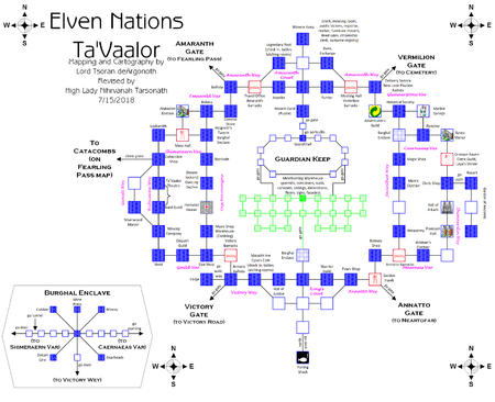 Ta'Vaalor Area (map) - GemStone IV Wiki